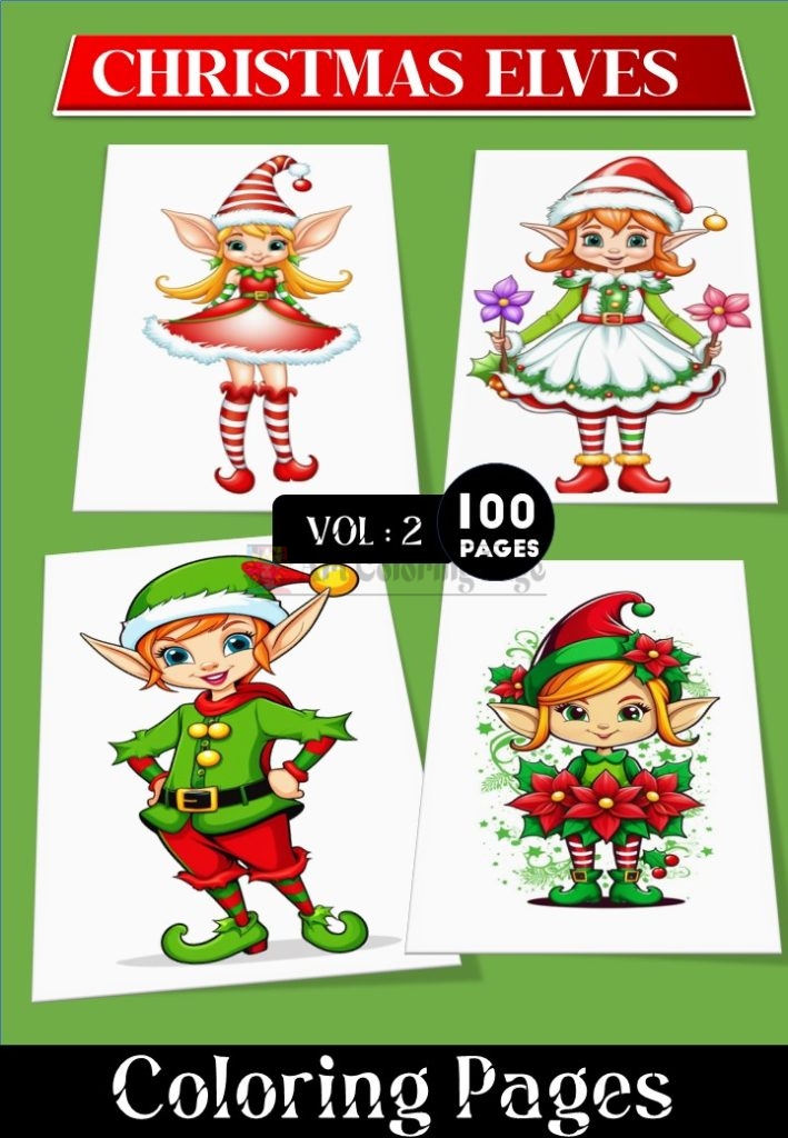 Immerse Yourself in Magical Worlds with Coloring Pages Elves VOL 2