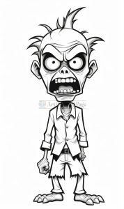 Halloween Zombies Coloring Pages Vol 6 | Coloring Pages Zombies Printable