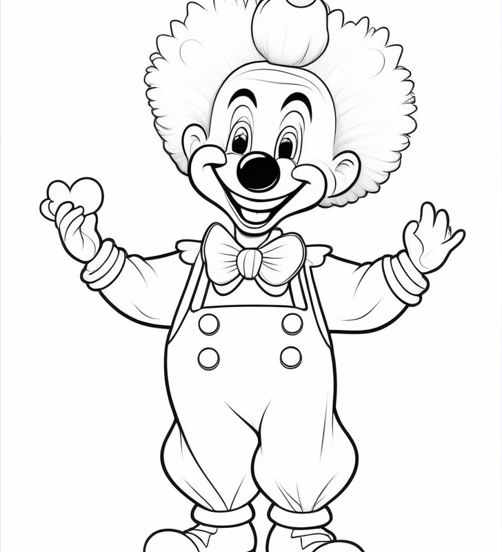 Cute Clowns Coloring Page Collections for All Ages