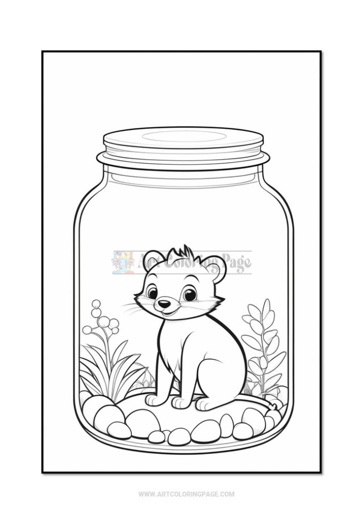 Unleash Your Inner Artist with "Animals in Jar Coloring Pages Vol:1"
