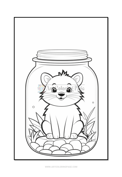 Animals in Jar Coloring Pages Collection for All Ages