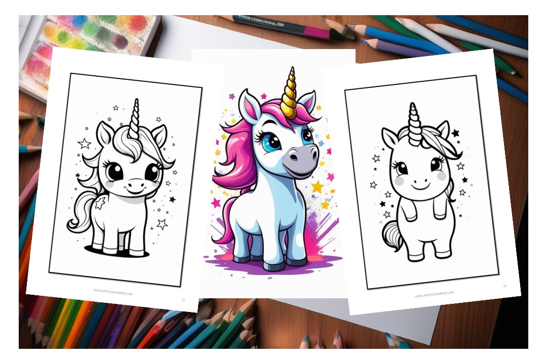 Enchant Your Summer with Magical Unicorn Coloring Page