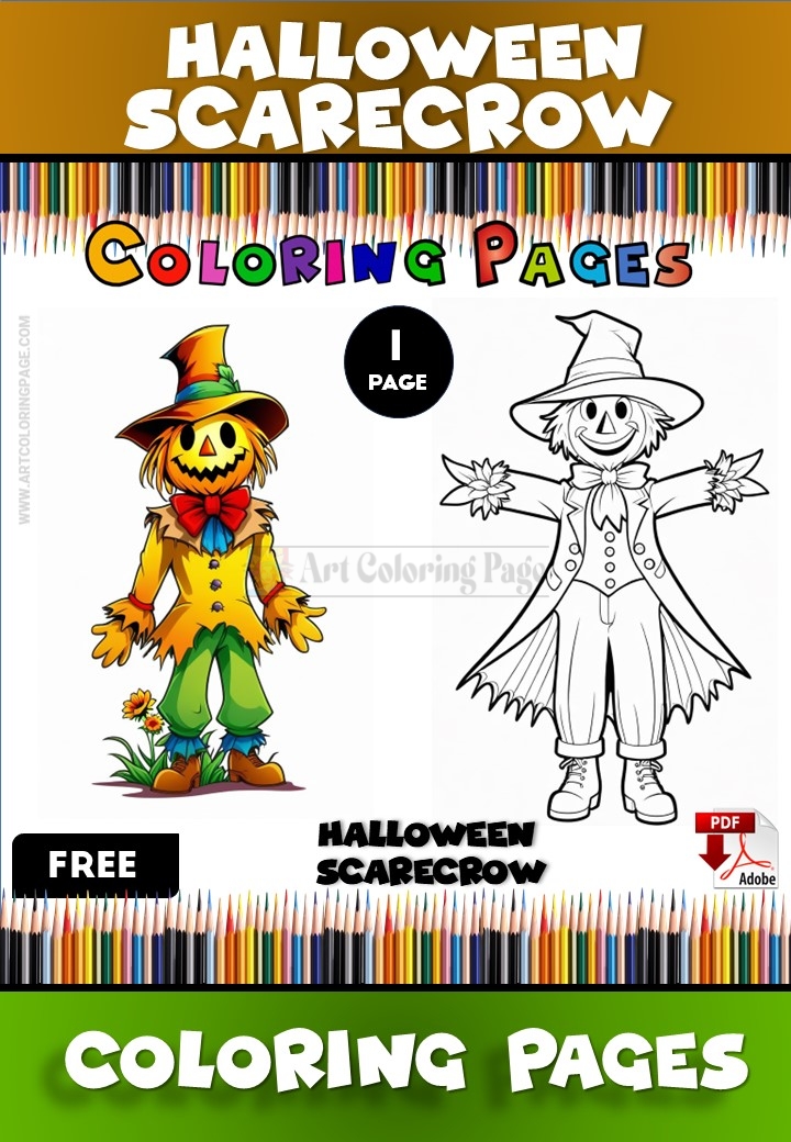 Explore Creativity with a Free Scarecrow Coloring Page