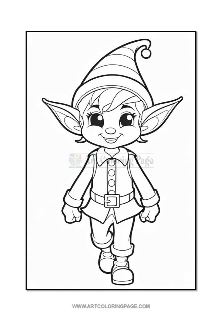 Christmas Elves Coloring Pages Collections for All Ages