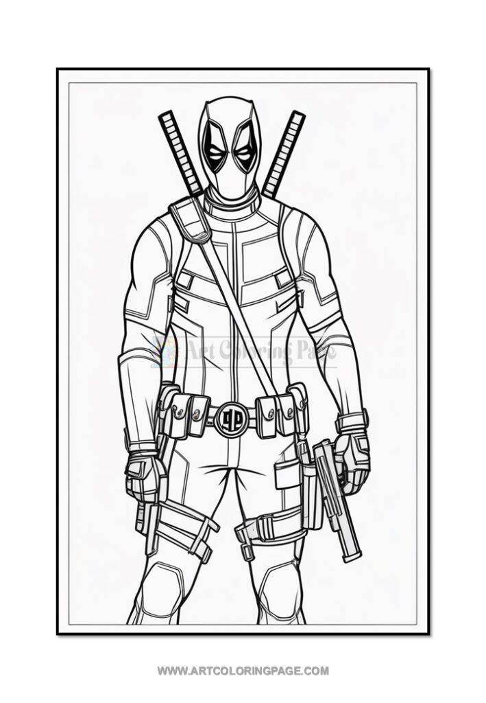 Deadpool Coloring Pages Collections for All Ages