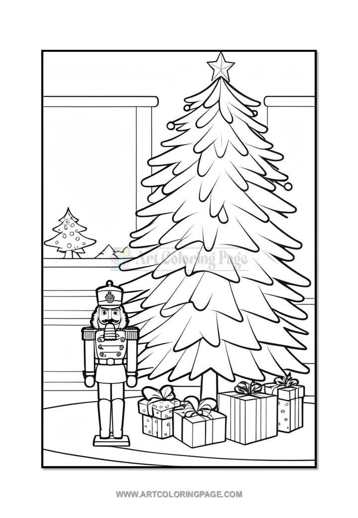 Nutcracker Coloring Sheet for Kids Vol 2 – A Festive World of Creativity