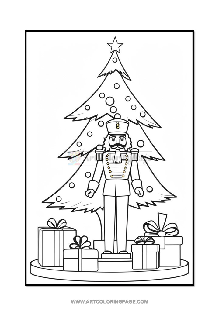 Nutcracker Coloring Sheet for Kids Vol 2 – A Festive World of Creativity