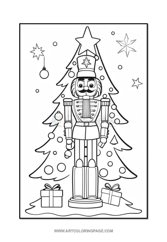 Nutcracker Coloring Sheet for Kids Vol 2 – A Festive World of Creativity