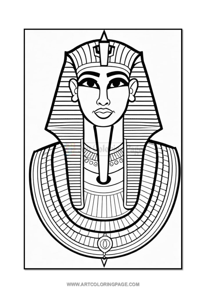 Ancient Egypt with Pharaoh Coloring Pages Printable Vol: 5!