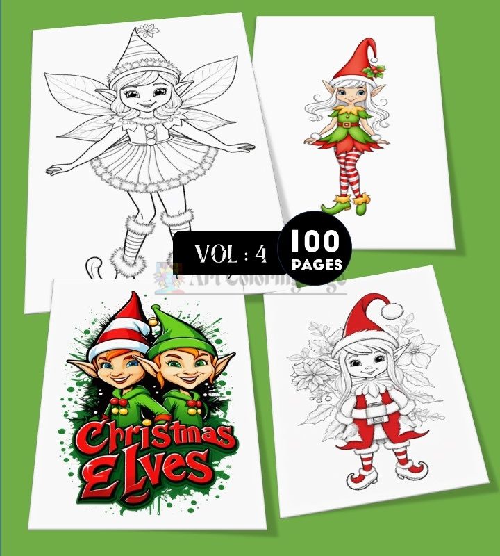 Coloring Pages of Animals Dressed as Santa Claus Vol 11 - Coloring Sheet