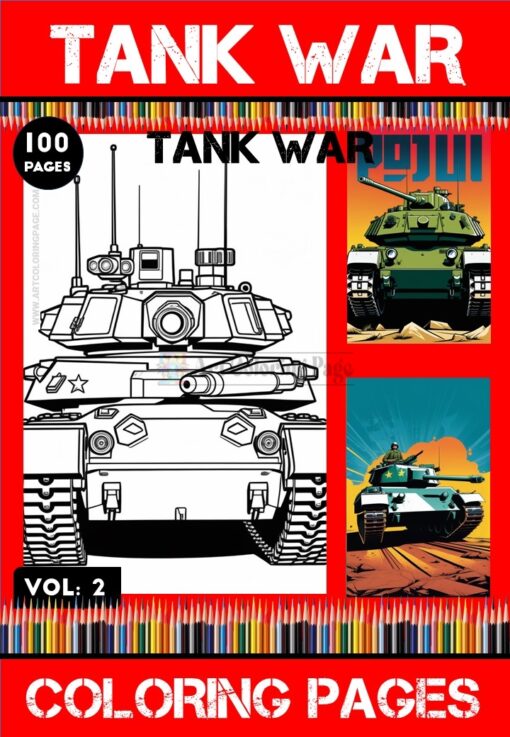 Explore Tank Coloring Illustrations Vol 2