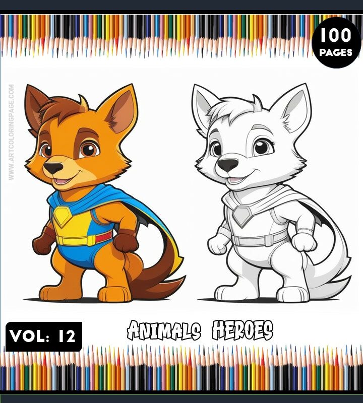 Animals Heroes Catégorie - Art Coloring Page