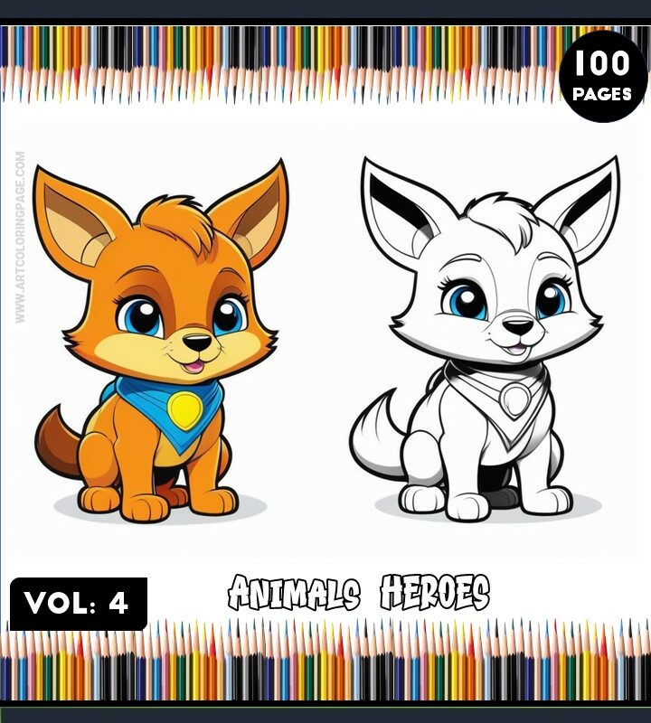 Animals Heroes Catégorie - Art Coloring Page
