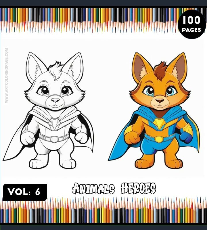 Animals Heroes Catégorie - Art Coloring Page