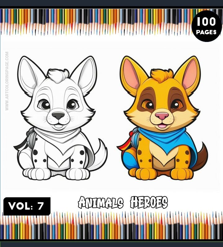 Animals Heroes Catégorie - Art Coloring Page