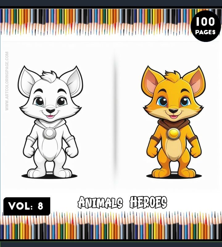 Animals Heroes Catégorie - Art Coloring Page