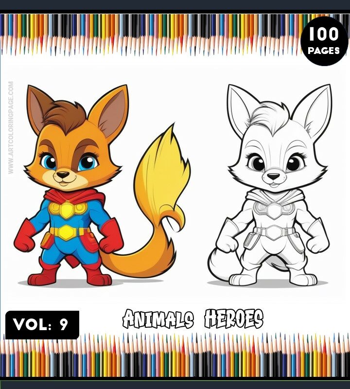 Animals Heroes Catégorie - Art Coloring Page