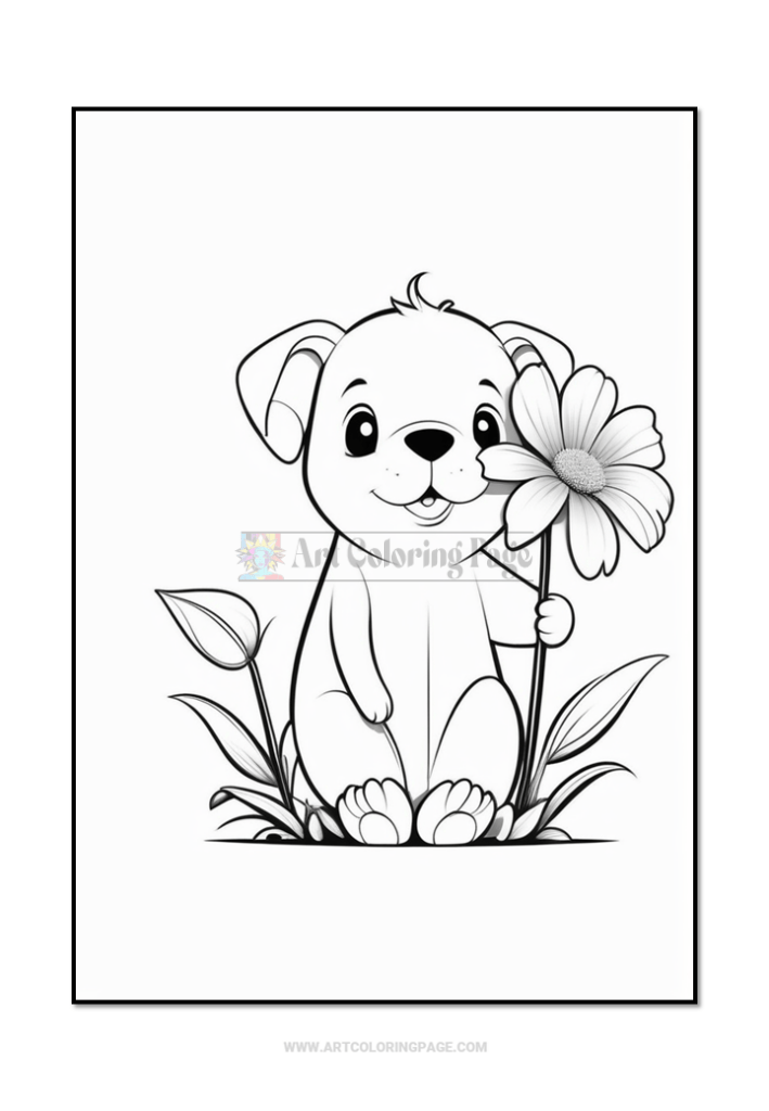 Unleash Your Inner Artist with Animal Flower Coloring Page Vol:2