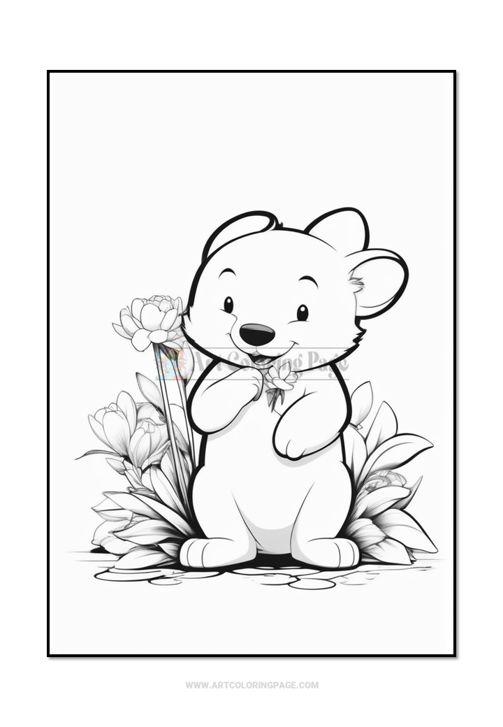 Embrace the Symphony of Nature with Animal Flower Coloring Vol:3