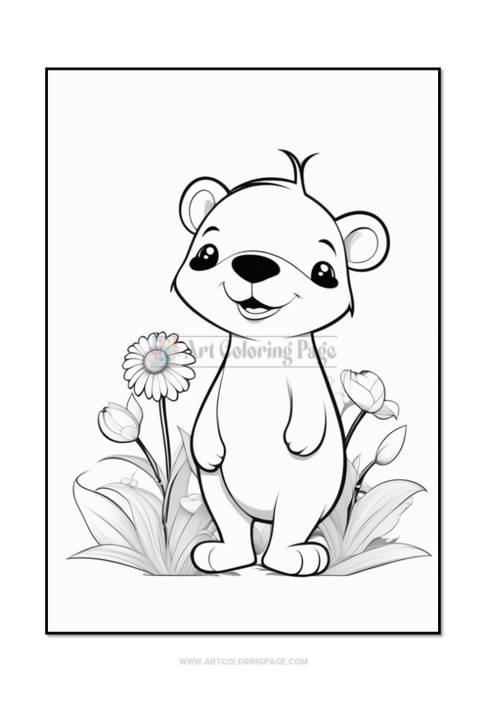 Embrace the Symphony of Nature with Animal Flower Coloring Vol:3